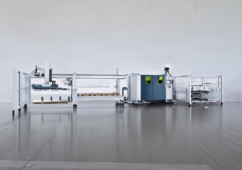 TRUMPF’s punch laser processing cell the TruMatic 5000 with the new ...
